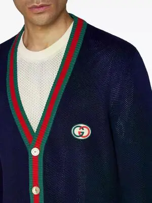 Gucci Web-stripe Button-up Cardigan