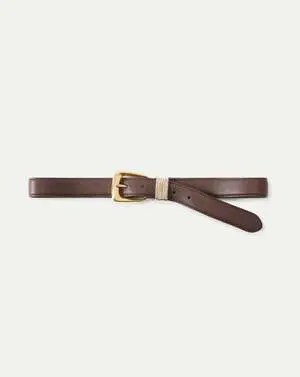 Veronica Beard Arch Leather Belt