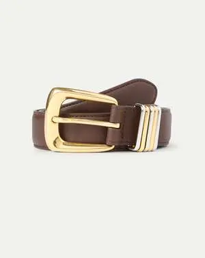Veronica Beard Arch Leather Belt