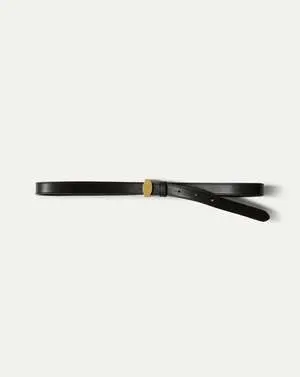 Veronica Beard Veronica Beard Dash Leather Belt Black