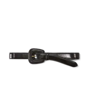 Veronica Beard Elsy Leather-buckle Belt - Black