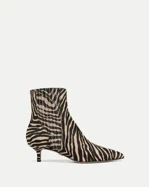 Veronica Beard Lisa Kitten-Heel Ankle Boots Ziger