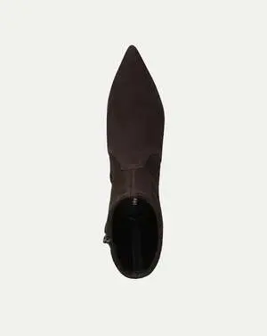 Veronica Beard Lisa Stretch Kitten-heel Ankle Boots