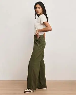 Veronica Beard Kasey Vegan Leather Wide-leg Pants