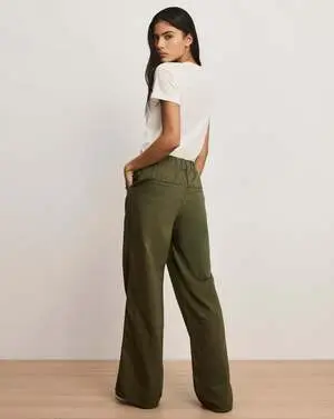 Veronica Beard Kasey Vegan Leather Wide-leg Pants