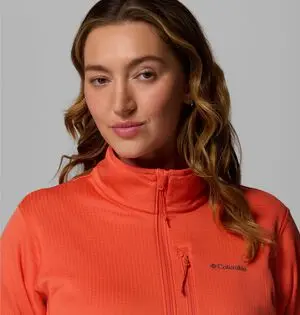 Columbia Essential Hike™ Grid Fleece Half Zip Jacket Plus Size