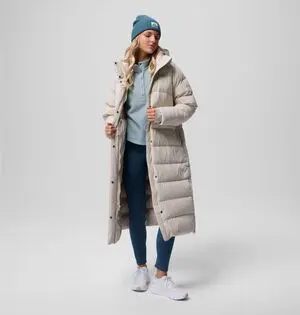 Columbia Amaze Puff™ Long Hooded Jacket - Dark Stone