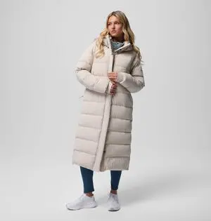 Columbia Amaze Puff™ Long Hooded Jacket - Dark Stone