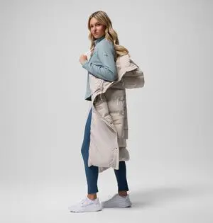 Columbia Amaze Puff™ Long Hooded Jacket - Dark Stone