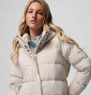 Columbia Amaze Puff™ Long Hooded Jacket - Dark Stone