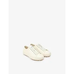 Sandro Brand-patch Leather Low-top Trainers