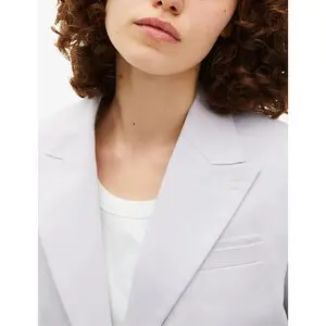 The Kooples Single-breasted Cotton Blazer