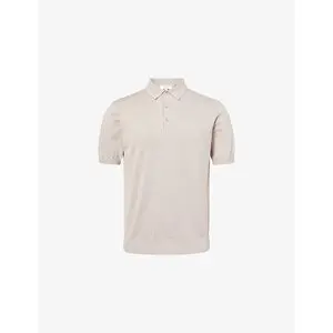 ARNE Buttoned Short-sleeve Knitted Polo Shirt