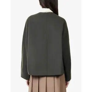 Max Mara Kate Long-sleeve Wool Jacket