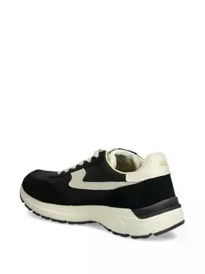 S.W.C STEPNEY WORKERS CLUB Suede Panel Lace-up Sneakers - Black