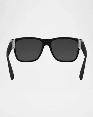 BVLGARI Aluminum Geometric Sunglasses - Black