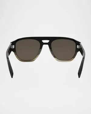 BVLGARI B.zero1 Aviator Sunglasses - Hrno/brn