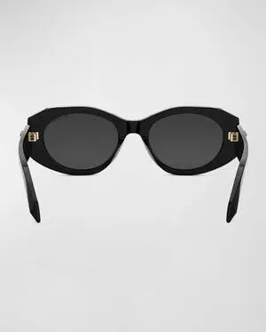 BVLGARI Serpenti Oval Sunglasses Black