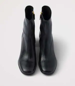 Prada Nappa Leather Stretch Booties Ankle Boots 55