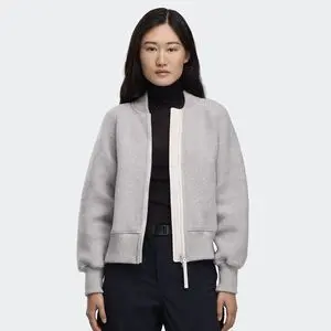 Canada Goose Sierra Fleece Bomber Jacket - Silverbirch Heather