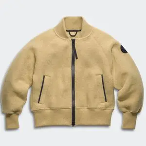 Canada Goose CANADA GOOSE Sierra Fleece Bomber Jacket Ecru Beige