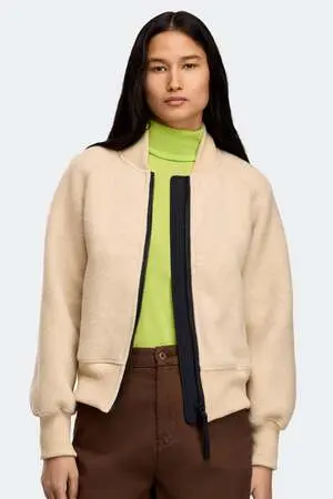 Canada Goose CANADA GOOSE Sierra Fleece Bomber Jacket Light Tan