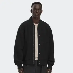 Canada Goose Hudson Fleece Bomber Jacket - Black