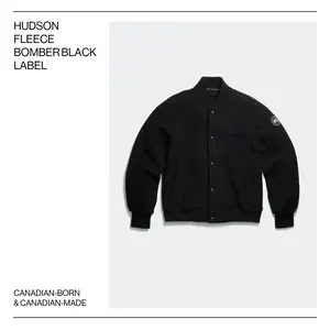 Canada Goose Hudson Fleece Bomber Jacket - Black