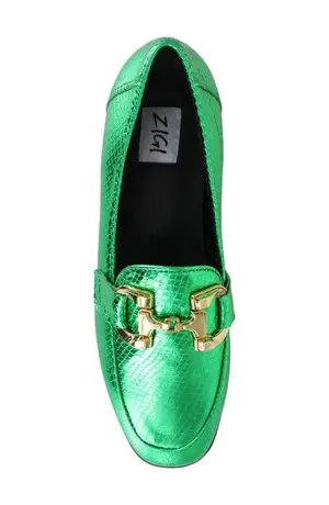 ZIGI Gretel Bit Loafer - Green Lthr
