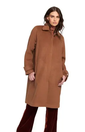 ELLE COLLECTION A-line Melton Coat