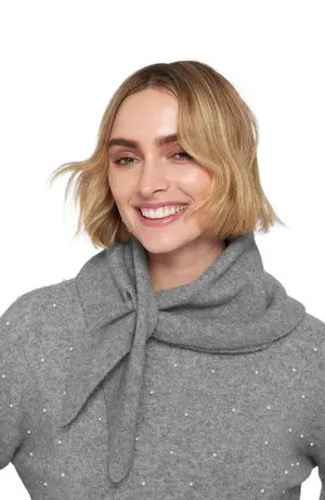 ELLE COLLECTION Sweater Knit Scarf - Grey