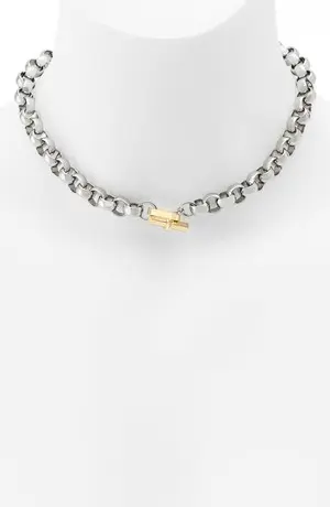 ALLSAINTS Rolo Toggle Link Necklace