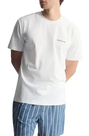 Brooklyn Industries Logo Cotton Graphic T-shirt - White