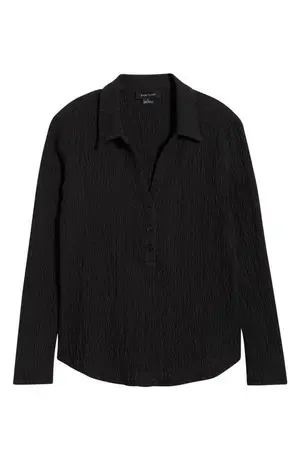 Sanctuary Textured Knit Long Sleeve Shirt