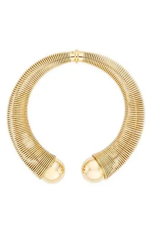 Alaïa Spiral Collar Necklace - Or