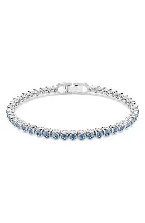 SWAROVSKI Imber Bezel Set Crystal Tennis Bracelet - Blue