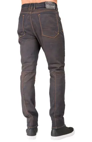 LEVEL 7 Slim Tapered Fit Moto Jeans