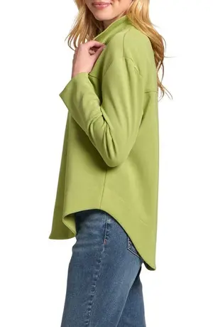 APNY Grommet Henley Long Sleeve Top