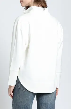 APNY Grommet Henley Long Sleeve Top