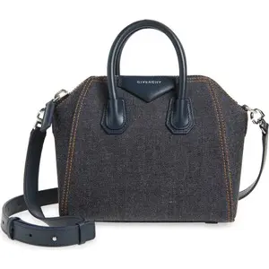 Givenchy Mini Antigona Denim & Leather Satchel