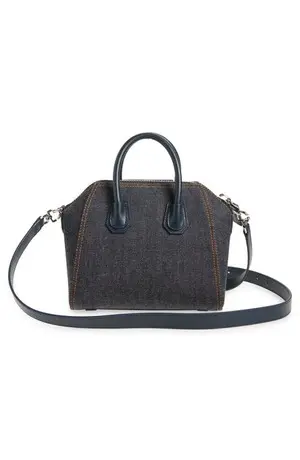 Givenchy Mini Antigona Denim & Leather Satchel