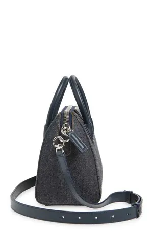 Givenchy Mini Antigona Denim & Leather Satchel