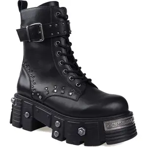 ZIGI Monik Studded Lug Sole Combat Boots