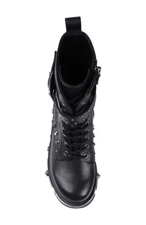 ZIGI Monik Studded Lug Sole Combat Boots