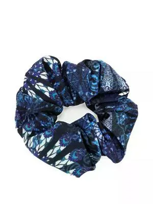 LYGIA & NANNY Patterned Scrunchie - Blue