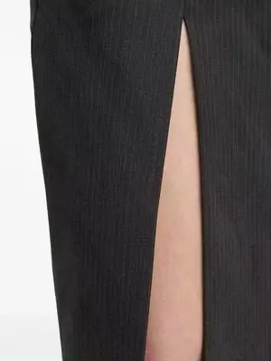 HERSKIND Pinstripe Split Midi Skirt
