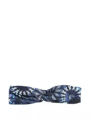 LYGIA & NANNY Bethania Paisley-print Knotted Headband - Blue