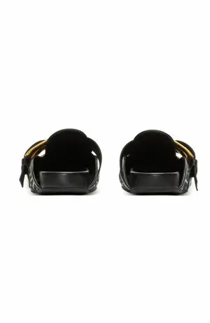 Balmain Anthem Jacquard Canvas Mules - Black