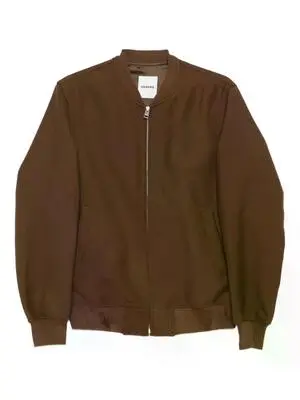 Sandro Zip-up Bomber Jacket - Brown