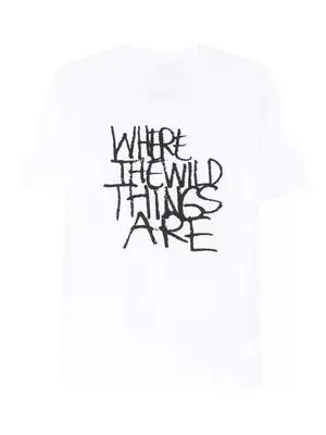Sacai Graffiti-print T-shirt - White